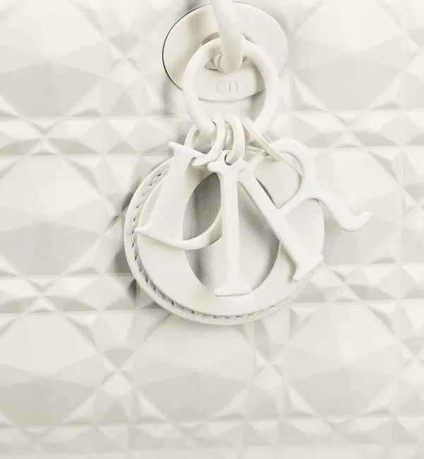 Dior Medium Lady D-Joy Bag - Latte Cannage Calfskin With Diamond